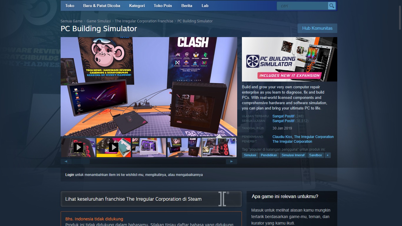 Ini Dia Platform Untuk Build PC Simulator - ROG Community Indonesia