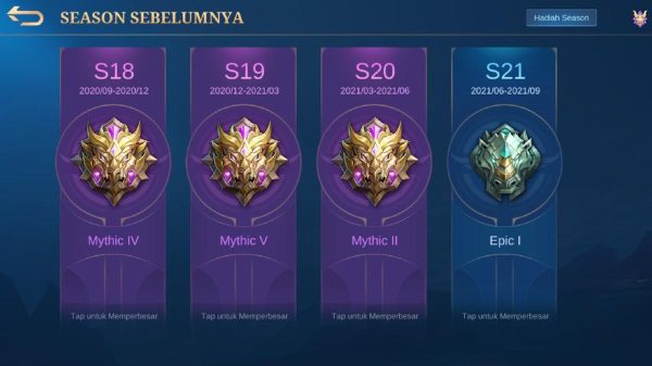 Urutan Rank ML: Tingkatan dan Penjelasan Rank di Mobile Legends - ROG ...